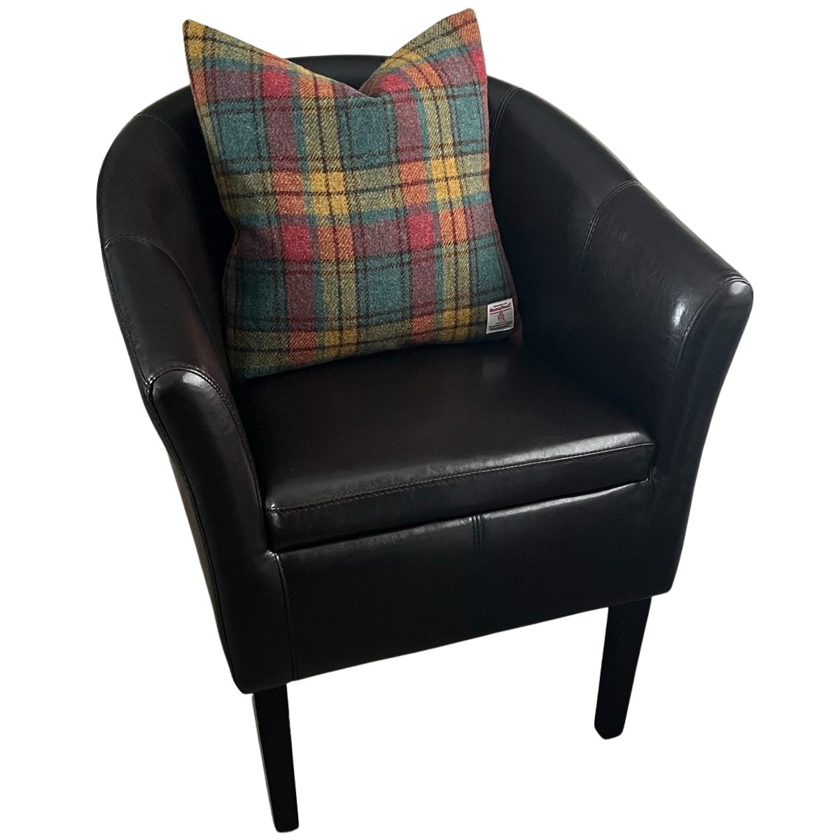 Harris Tweed Stornoway Tartan 45cm / 18" Square Cushion with Feather ...
